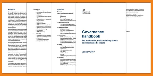 Governance Handbook and Competency Framework