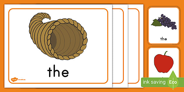 Cornucopia Sight Words Matching Activity - Twinkl