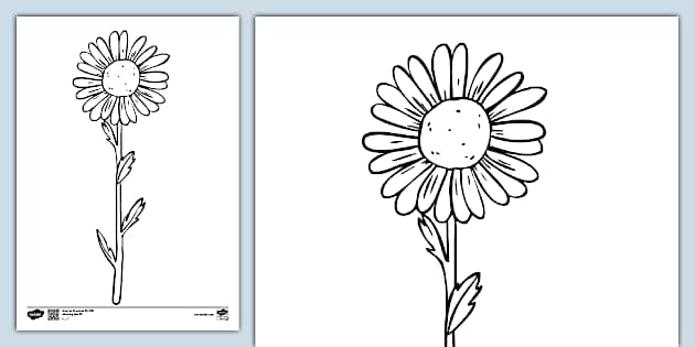 coloring pages for girls easy flower
