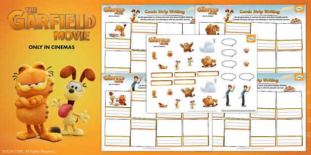 FREE! - Create Your Own Garfield Comic | The Garfield Movie | Twinkl