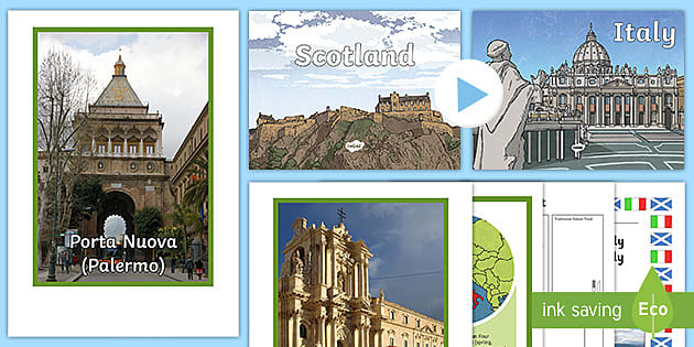 Scotland and Italy Comparison Resource Pack - Twinkl
