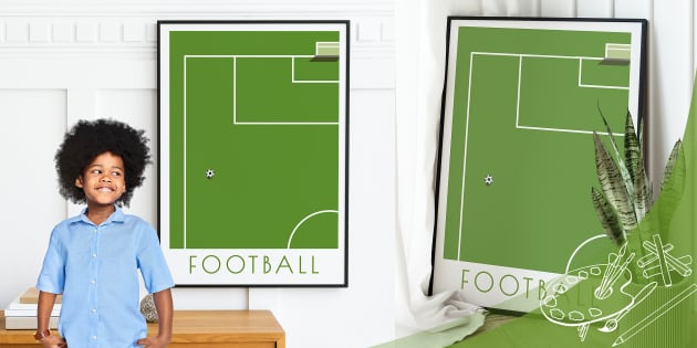 Football Minimalist Modern Sports Poster (teacher made)