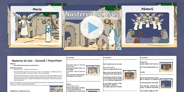 Nașterea lui Isus – Serbare de Crăciun PowerPoint