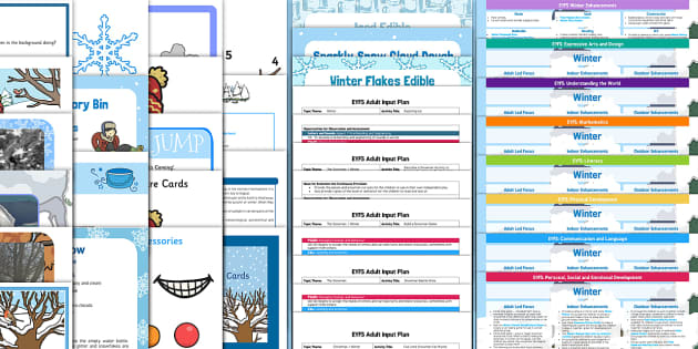 EYFS Winter Bumper Planning and Resource Pack 2-5 Year Olds