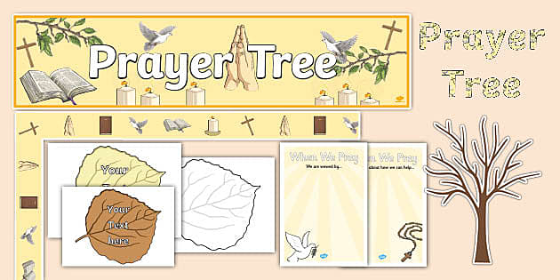 Christian Faith Prayer Tree Display Pack (teacher made)
