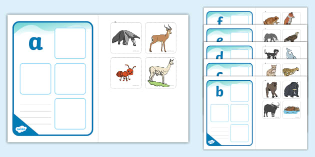 Animal Alphabet - Sorting Cards (teacher made) - Twinkl