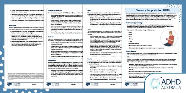 Sensory Supports for ADHD