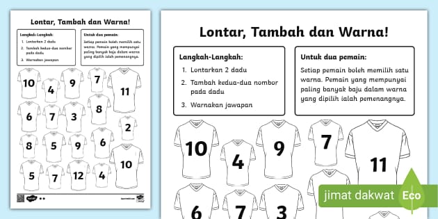 Aktiviti Lontar dan Warna Tema Bola Sepak - Twinkl