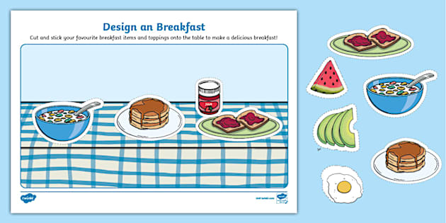 Breakfast Cutting Skills Activity (teacher made) - Twinkl