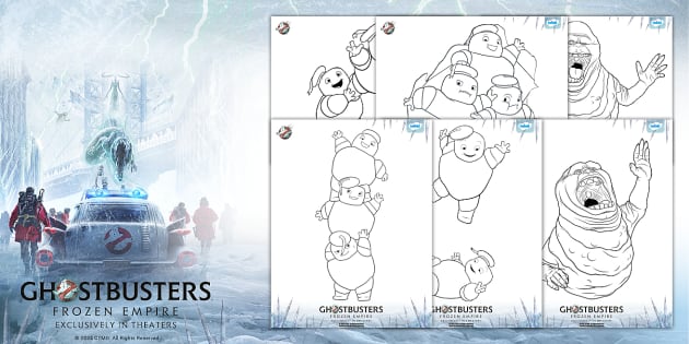 ghostbusters coloring pages