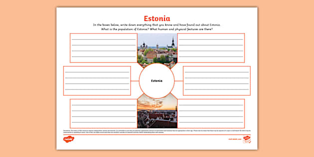 Estonia Mind Map (Lehrer gemacht) - Twinkl