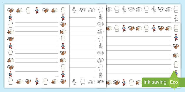 The Mitten Story Page Borders (teacher made)