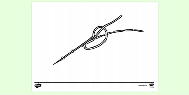 Large Running Stitch Colouring | Colouring Sheets - Twinkl