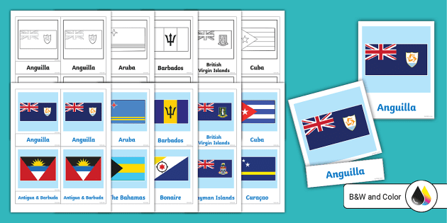 All Caribbean Island Flags