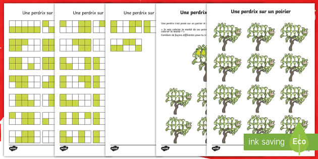 Feuilles d'activités : Une perdrix sur un poirier Feuilles d'activités : Une perdrix sur un poirier