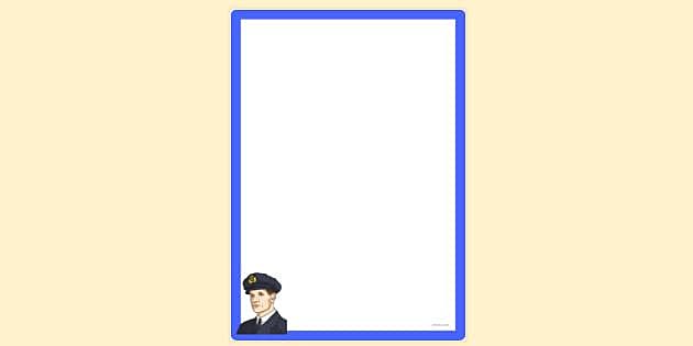 FREE! - Simple Blank Leif Larsen Page Border | Page Border | Twinkl