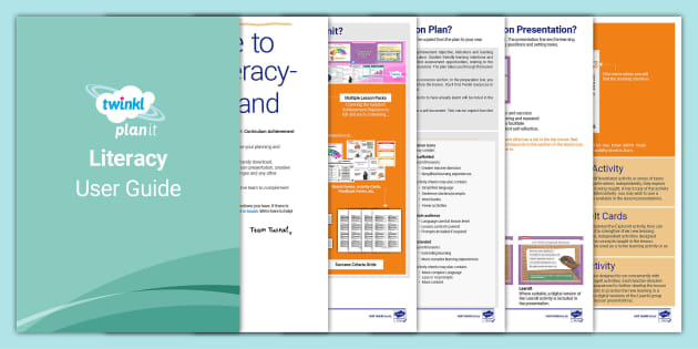 PlanIt NZ Literacy User Guide