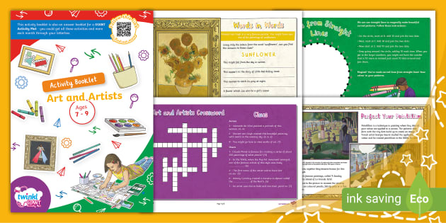 Art and Artists Activity Booklet 7 to 9 years (teacher made)