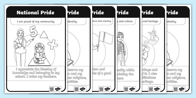 Values Colouring Pages - National Pride (professor feito) Values Colouring Pages - National Pride (professor feito)