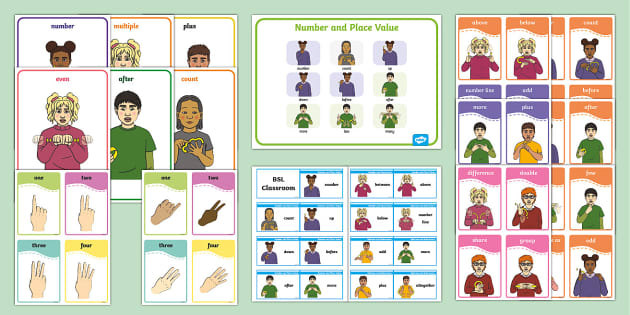 BSL Maths Curriculum Keywords KS1 Resource Pack - Twinkl