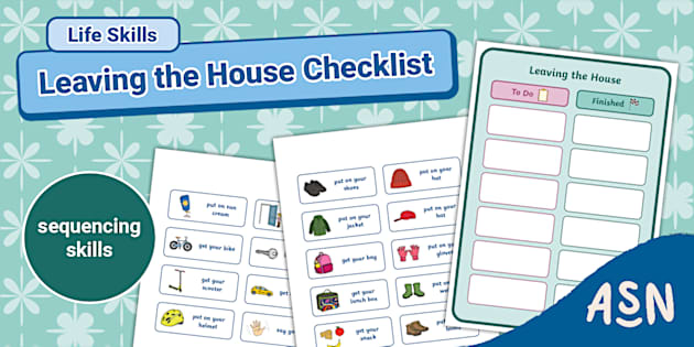 Life Skills: Leaving the House Checklist