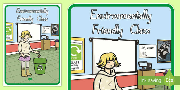 Environmentally Friendly Class Display Poster Twinkl