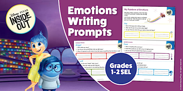 Inside Out: Rainbow of Emotions SEL Writing Prompts - Twinkl