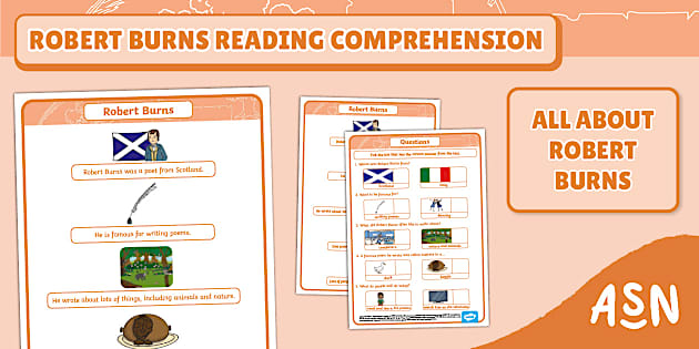 Robert Burns Reading Comprehension with Visual Supports