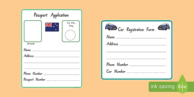 New Zealand Post Office Role-Play Order Forms