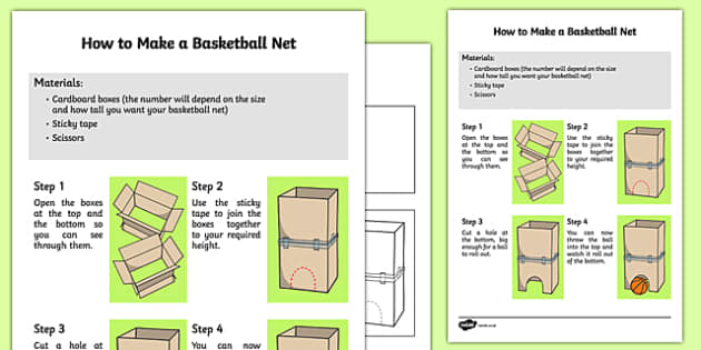 How to Make a Basketball Net Instructions