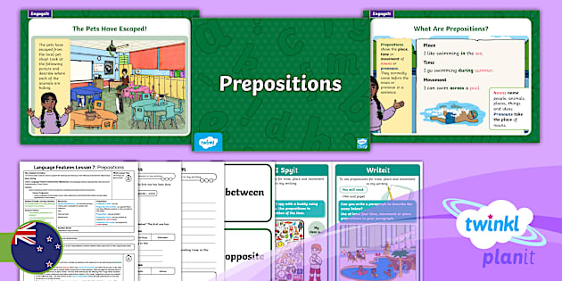 Phase 1 Writing: Word Choice: Prepositions (teacher made)