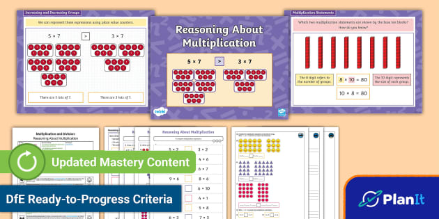 👉 Y3 Reasoning About Multiplication PlanIt Maths Lessons
