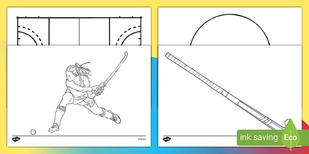 Olympic Hockey Coloring Pages