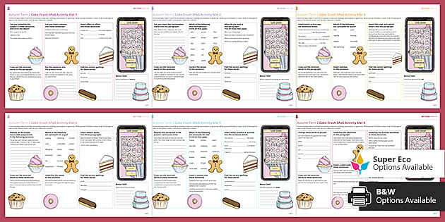 English SPaG Tests KS3: Cake Crush Autumn Term 2 | Beyond