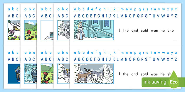 The Snow Queen Story Alphabet Strips (Teacher-Made) - Twinkl