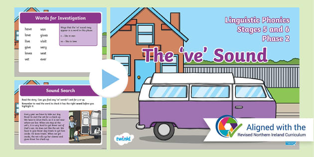 Linguistic Phonics Stages 5/6 Phase 2 've' Sound PowerPoint