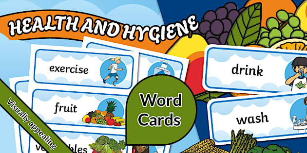 * NEW * Health and Hygiene Word Cards - KS1 - Twinkl