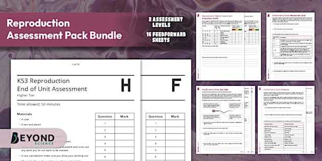 KS3 Reproduction Assessment Pack Bundle