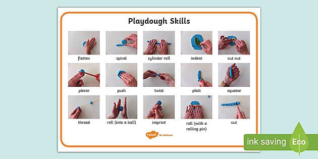 Playdough Skills Mat - Malleable Area - Primary Resources