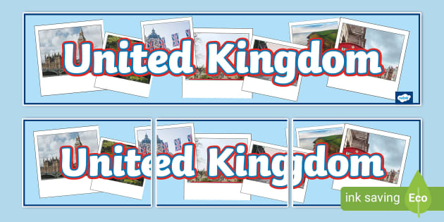 United Kingdom KS2 Display Banner - Around the World - Twinkl