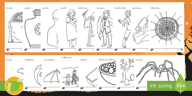 Dibujos de Halloween para colorear - Twinkl