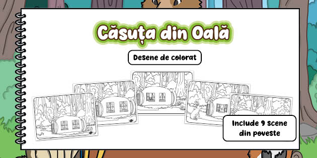 Căsuța din oală Imagini de colorat