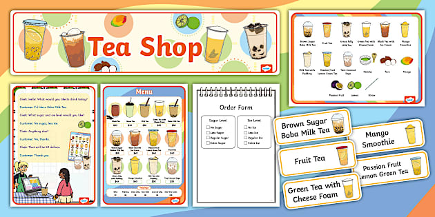 Bubble Tea Role Play Pack (teacher made) - Twinkl