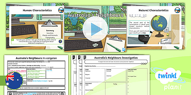 PlanIt HASS Geography Year 3 Australia's Neighbours Lesson 6: Investigation