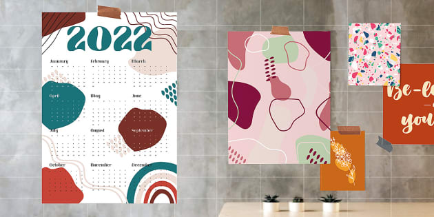 A2 Full Year Wall Calendar | 2022 Wall Calendar | Twinkl Busy Bees