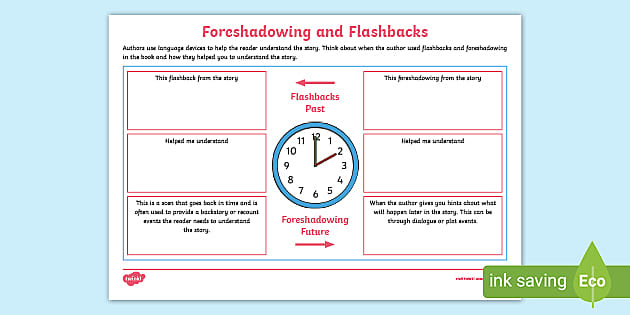 Year 3/4 Foreshadowing and Flashbacks Activity