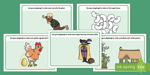 Jack and the Beanstalk Playdough Mats (teacher made)