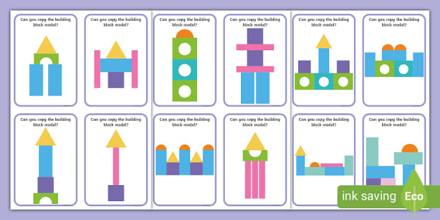 👉 Copy the Building Block Model Challenge Cards | Twinkl