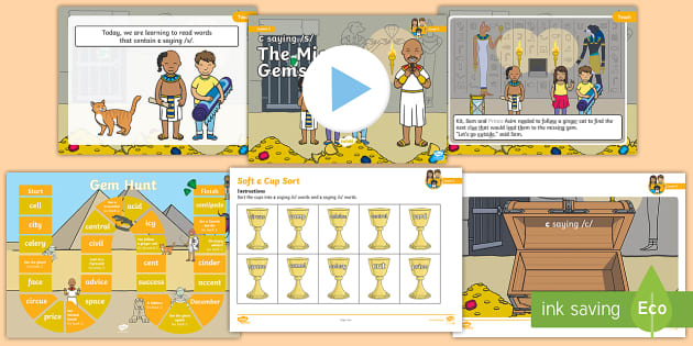 'c' saying /s/ Lesson Pack - Level 5 Week 18 Lesson 3 Lesson Pack