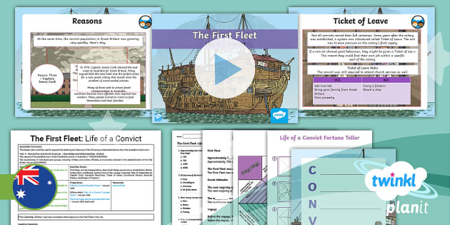 Year 4 HASS History The First Fleet Lesson 5 - Twinkl